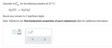 Solved Calculate ΔGrxno for the following reaction at C Chegg com