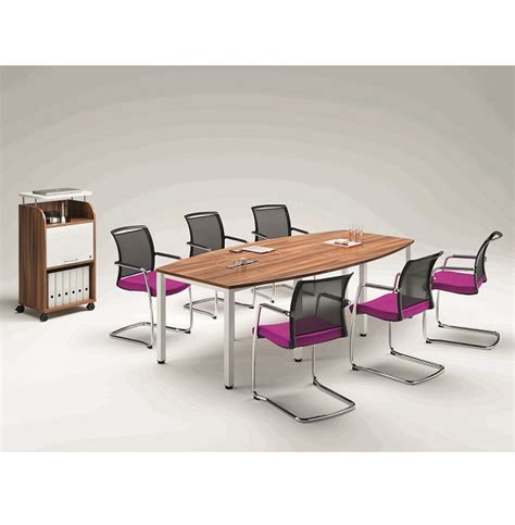 Конф маса Es 200х120 80 74 Cm 4 крака хром Конферентни и заседателни маси Обзавеждане за офис