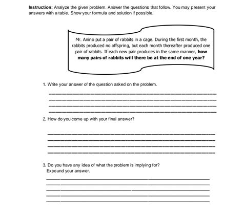 Solved Instruction Analyze The Given Problem Answer The
