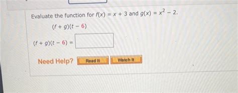 Solved Evaluate The Function For F X X And G X X Chegg Com