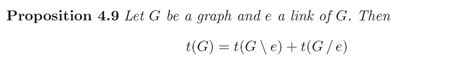 Solved 421 Let G Be A Connected Graph And E A Link Of G