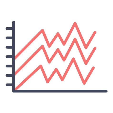 Premium Vector Stacked Graph Vector Illustration Style