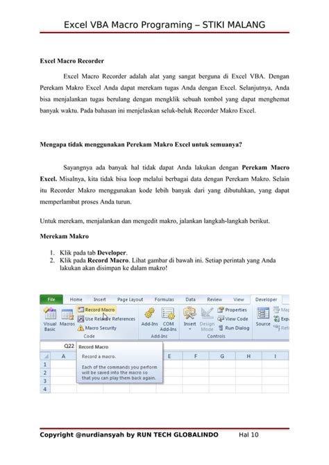 Excel Vba Macro Programing Pdf