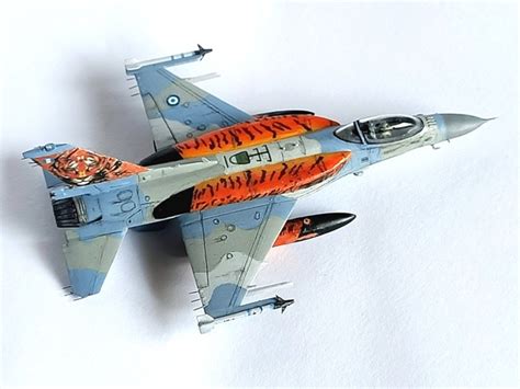 1 144 Haf F 16c Block 52m Aegean Tiger Modified Academy F 16a Kit The Display Case Arc