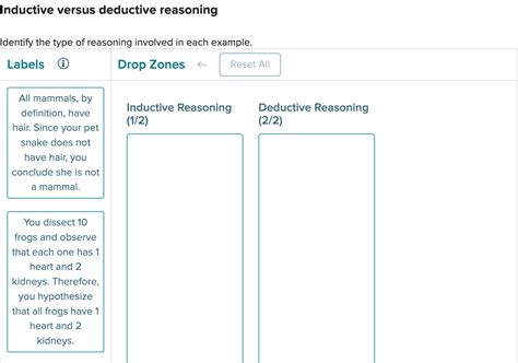 Solved Inductive Versus Deductive Reasoning Identify The Chegg