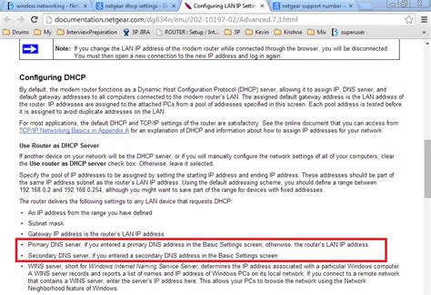 Wireless Networking Netgear DHCP Server Doesn T Provide The Inputted Dns Servers To The