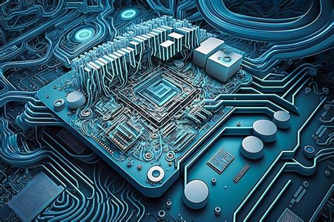 Premium Ai Image Abstract Futuristic Cloud Computing Technology