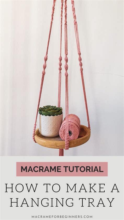 Free Easy Diy Macrame Hanging Shelf Tutorial For Beginners Video Macrame For Beginners