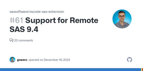 Support For Remote Sas Issue Sassoftware Vscode Sas Extension Github