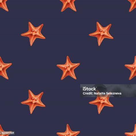 별이 있는 수채화 원활한 패턴입니다 손으로 그림을 그리는 클립아트 수중 생물은 고립된 배경에 있다 디자이너 장식 엽서 포장지 스크랩북 표지 초대장 웨딩 디자인 포스터 및