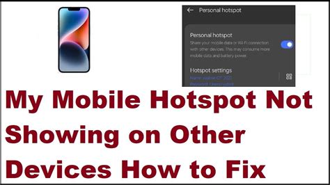My Mobile Hotspot Not Showing On Other Devices How To Fix Youtube
