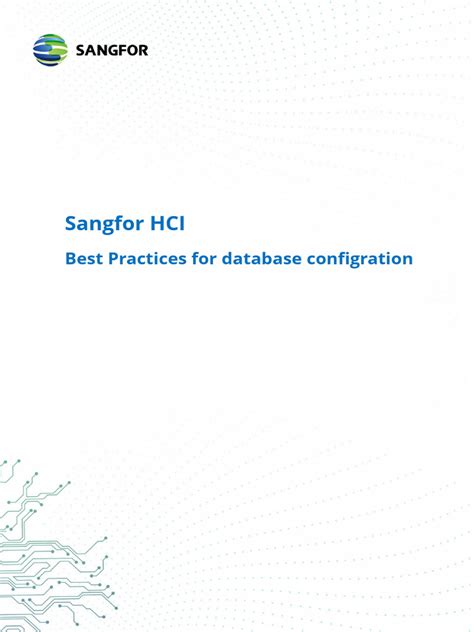 En Sangfor Hci Database Vm Best Practices Pdf