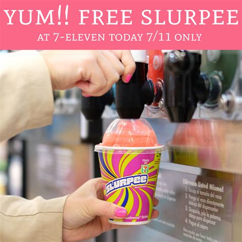 Free Slurpee At 7 Eleven Today 711 Only Deal Hunting Babe