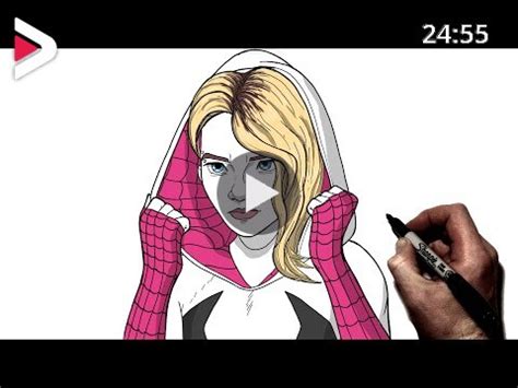 How To Draw Gwen Step By Step Spider Man Across The Spiderverse دیدئو dideo