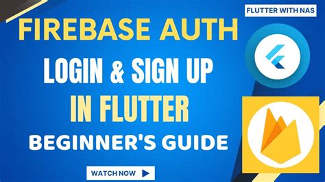 Flutter Firebase Authentication 2023 The Beginners Way Login