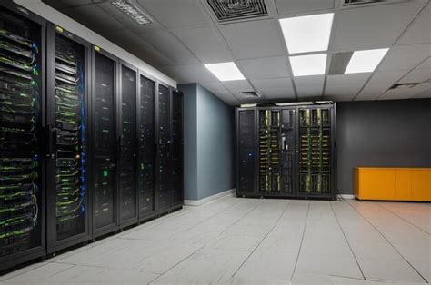Efficient Space Utilization In Server Room Premium Ai Generated Image