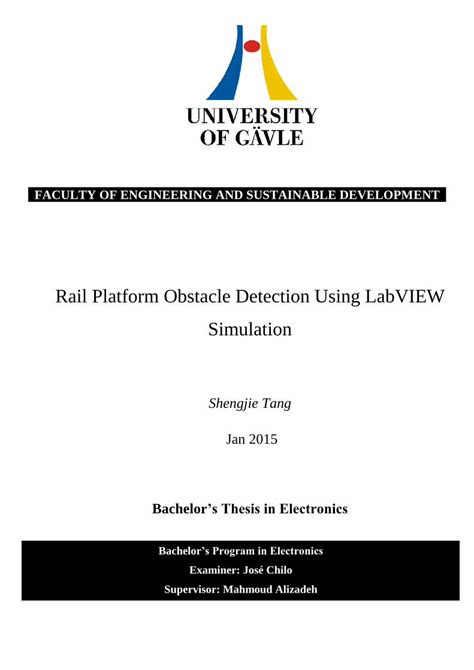 Pdf Rail Platform Obstacle Detection Using Labview 805840fulltext01