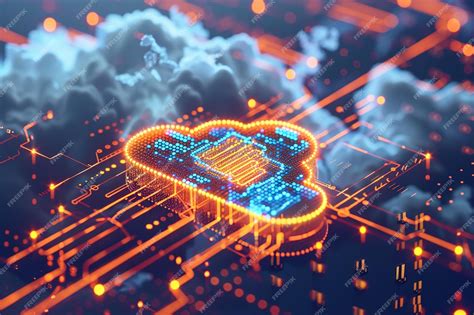 cloud computing diagram network data storage technology service on
