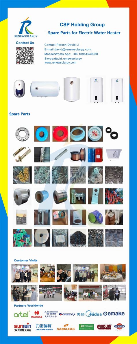 Supplier of Full Range of Electric Water Heater Spare Parts - Zentek Energy