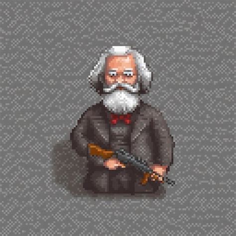 Pixel Art Depicting A Man With A Gun Perfect For Retro Gaming Enthusiasts Premium AI Generated