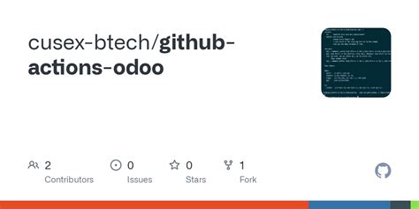 github cusex btech github actions odoo