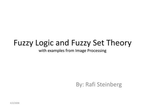Fuzzy Fuzzification And Defuzzification Pdf