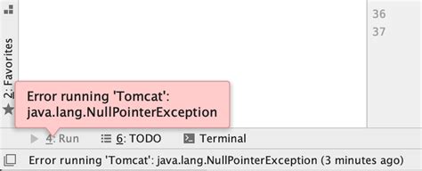 Error Running Tomcat Java Lang Nullpointerexception Ides Support Intellij Platform Jetbrains
