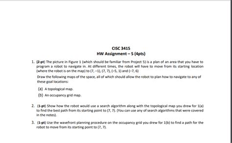 cisc 3415 hw assignment 5 4pts 1 2 pt the