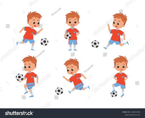 un futbolista con uniforme de futbolista vector de stock libre de