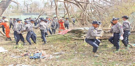 စစ်တွေမြို့ သန့်ရှင်းသာယာရေးနှင့် ပြန်လည်ထူထောင်ရေး လုပ်ငန်းများ ဆောင်ရွက်မည့်တပ်ဖွဲ့ဝင်များနှင့