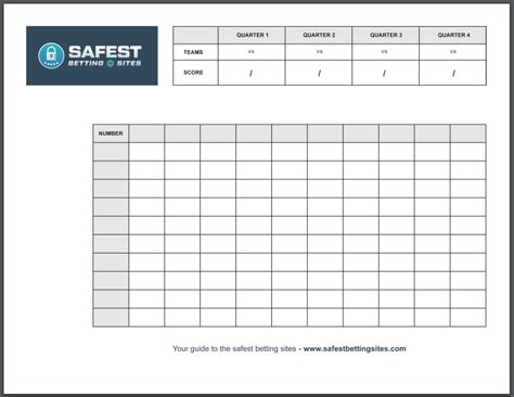 Football Betting Sheets Printable Printable Calendars At A Glance