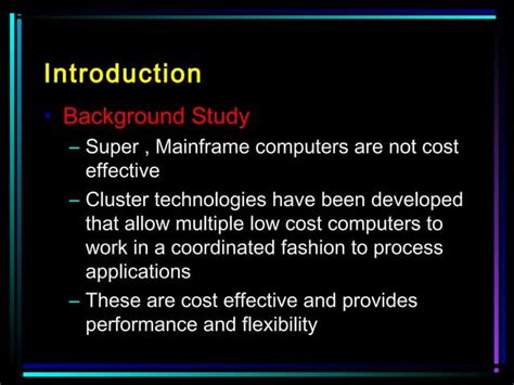Cluster Computing Seminar Ppt