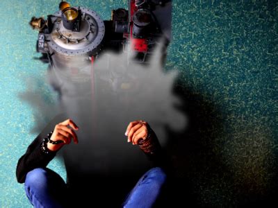 Man Blowing Off Steam Transforms Into Full Steam Engine