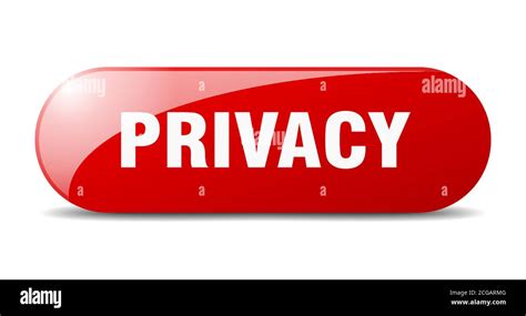 Privacy Button Rounded Glass Sign Sticker Banner Stock Vector Image