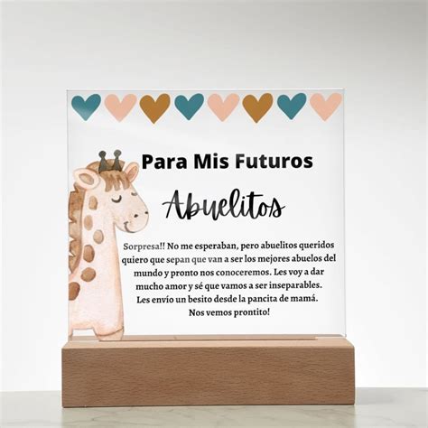 Regalo Para Futuros Abuelos Van A Ser Abuelos Future Etsy