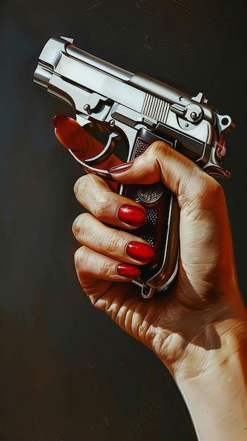 Premium Photo Trigger Pull Pistol Moment