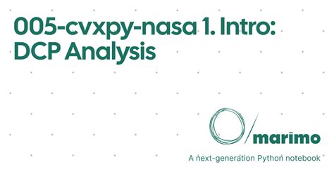 005 cvxpy nasa 1 intro dcp analysis marimo