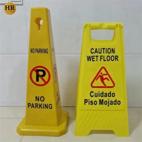 Wet Floor Sign 2 Sided Caution Sign Slippery When Wet Sign Commercial A