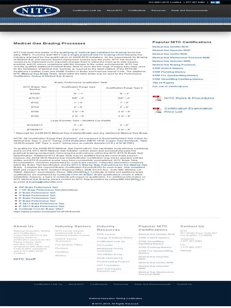 Brazing Process Qualification Nitc Single Practical Test For Brazing