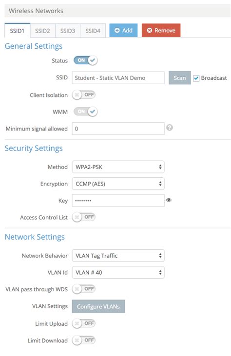 Using Static And Dynamic VLANs With AP S Edgecore Help Center