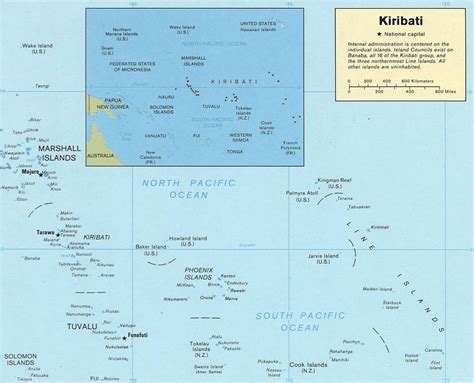 Kiribati Map Kiribati