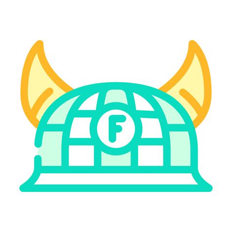 Fan Hat Color Icon Vector Illustration 17315263 Vector Art At Vecteezy