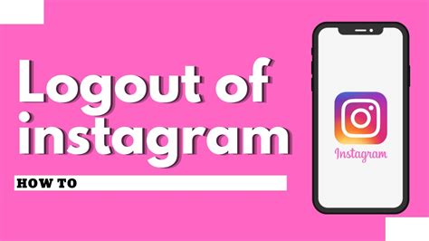 How To Logout Of Instagram Quick Easy YouTube