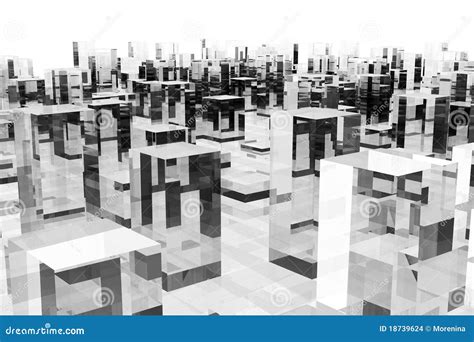 Abstract Glass City Stock Illustration Illustration Of Business 18739624