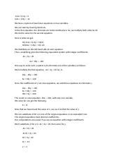 Solving A System Of Linear Equations Step By Step Guide With Course Hero