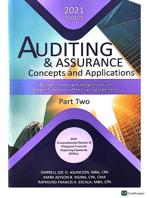 Auditing And Assurance Concepts And Application Part 2 2021 Asuncion Pdf