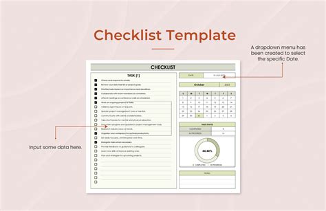 Free Checklist Template Download In Excel Google Sheets Template Net