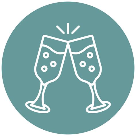 Champagne Glasses Icon Style 22042276 Vector Art At Vecteezy
