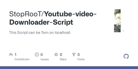 github stoproot youtube video downloader script this script can be