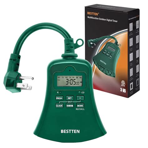 Buy Bestten 7 Day Outdoor Heavy Duty Digital Programmable Timer With